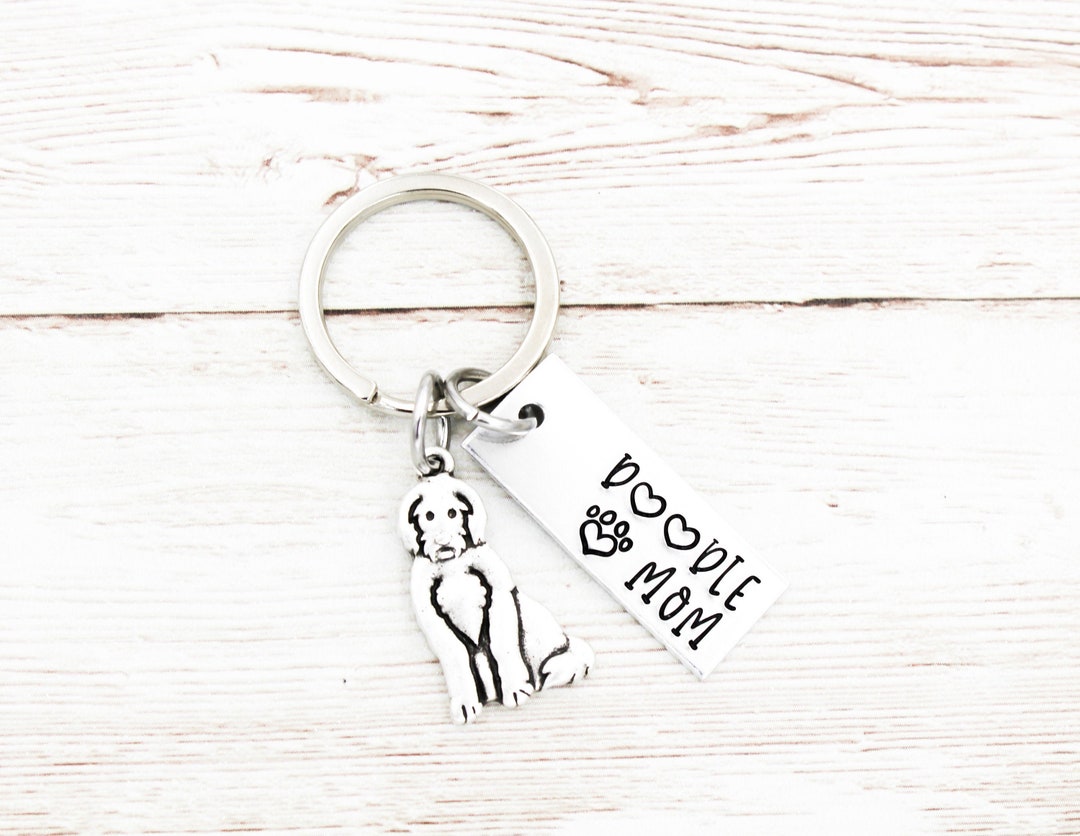 Doodle Mom Keyring, Goldendoodle Keychain, Labradoodle Gift, Doodle ...