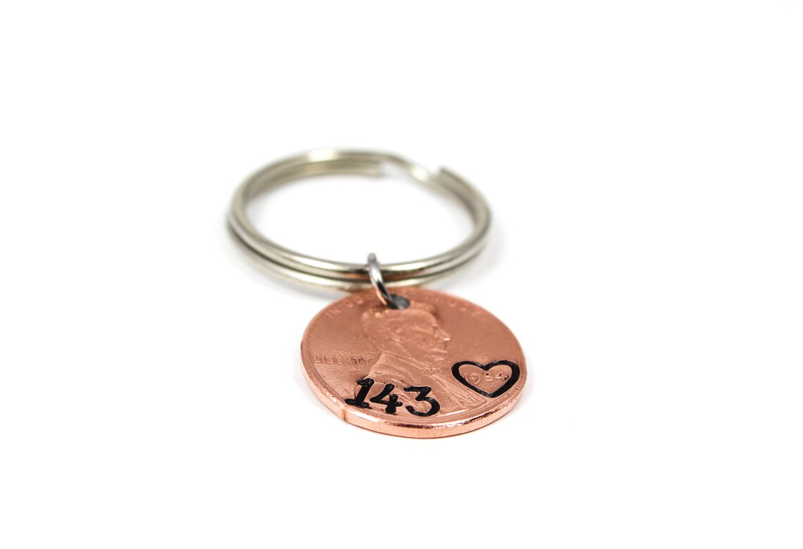 143 I Love You Text Code Keychain Secret Message I Love You | Etsy