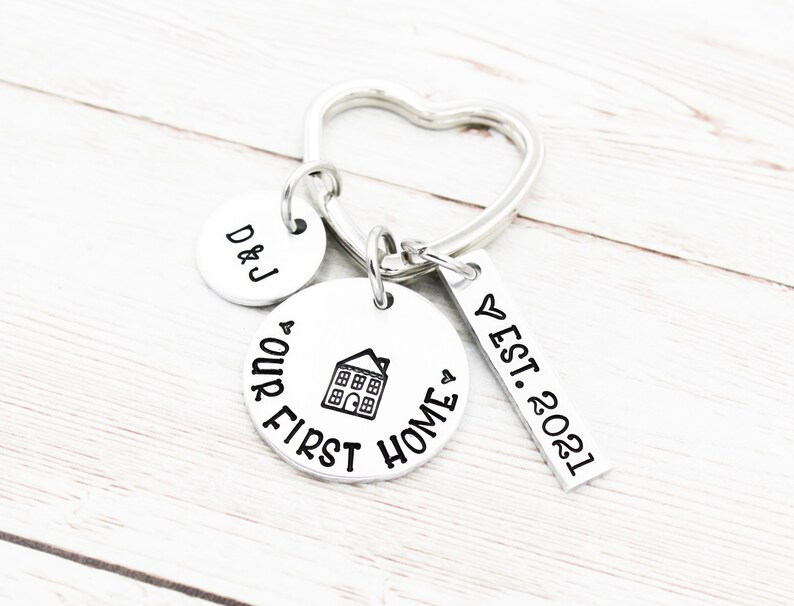 Our First Home Keychain New Homeowners Gift 1st Time | Etsy