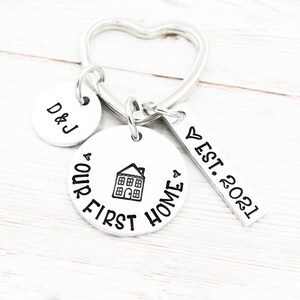 Our First Home Keychain, New Homeowners Gift, 1st Time Homeowner ...