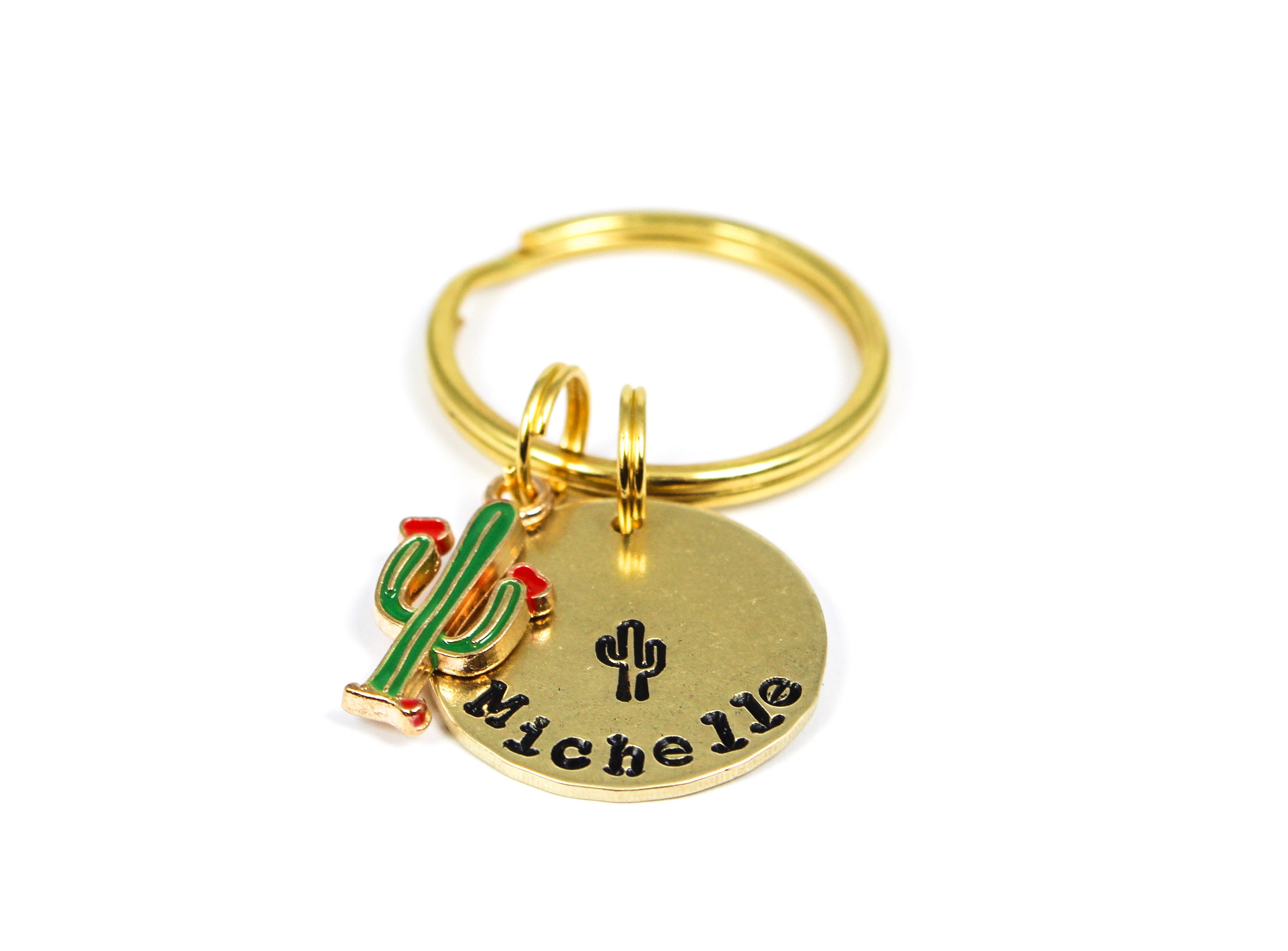 Cactus Keychain Name Keychain Cactus Keyring Cactus Gifts - Etsy Denmark