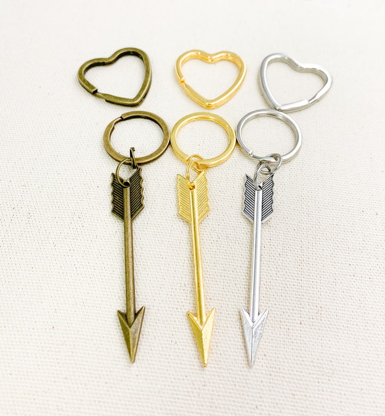 Arrow Keychain, Simple Arrow Keyring, Arrow Charm Key Ring, Unisex ...
