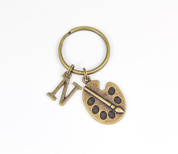 Art Palette Keychain Artist Keychain Art Teacher Gift Gift - Etsy