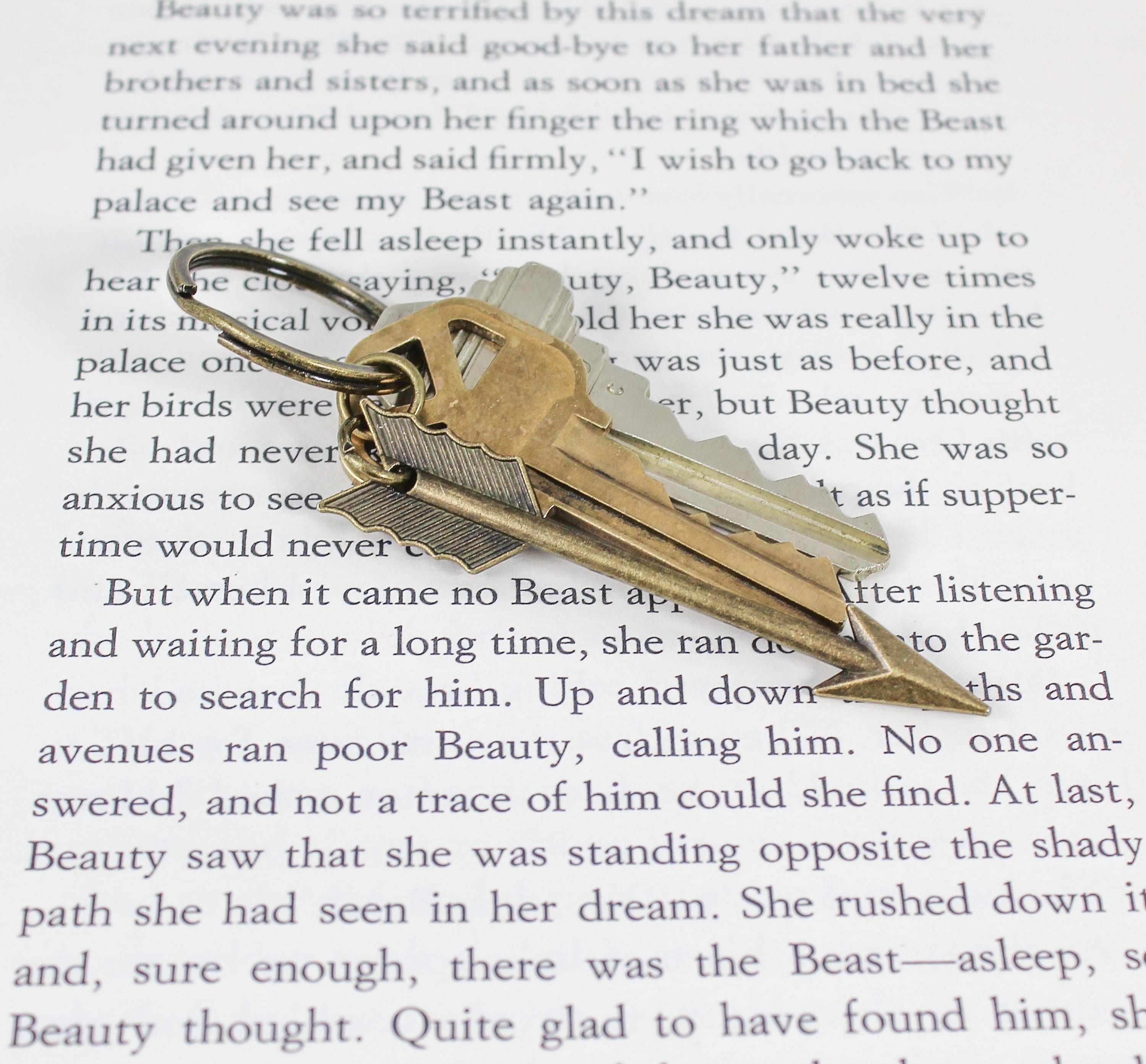 Arrow Keychain, Simple Arrow Keyring, Arrow Charm Key Ring, Unisex ...
