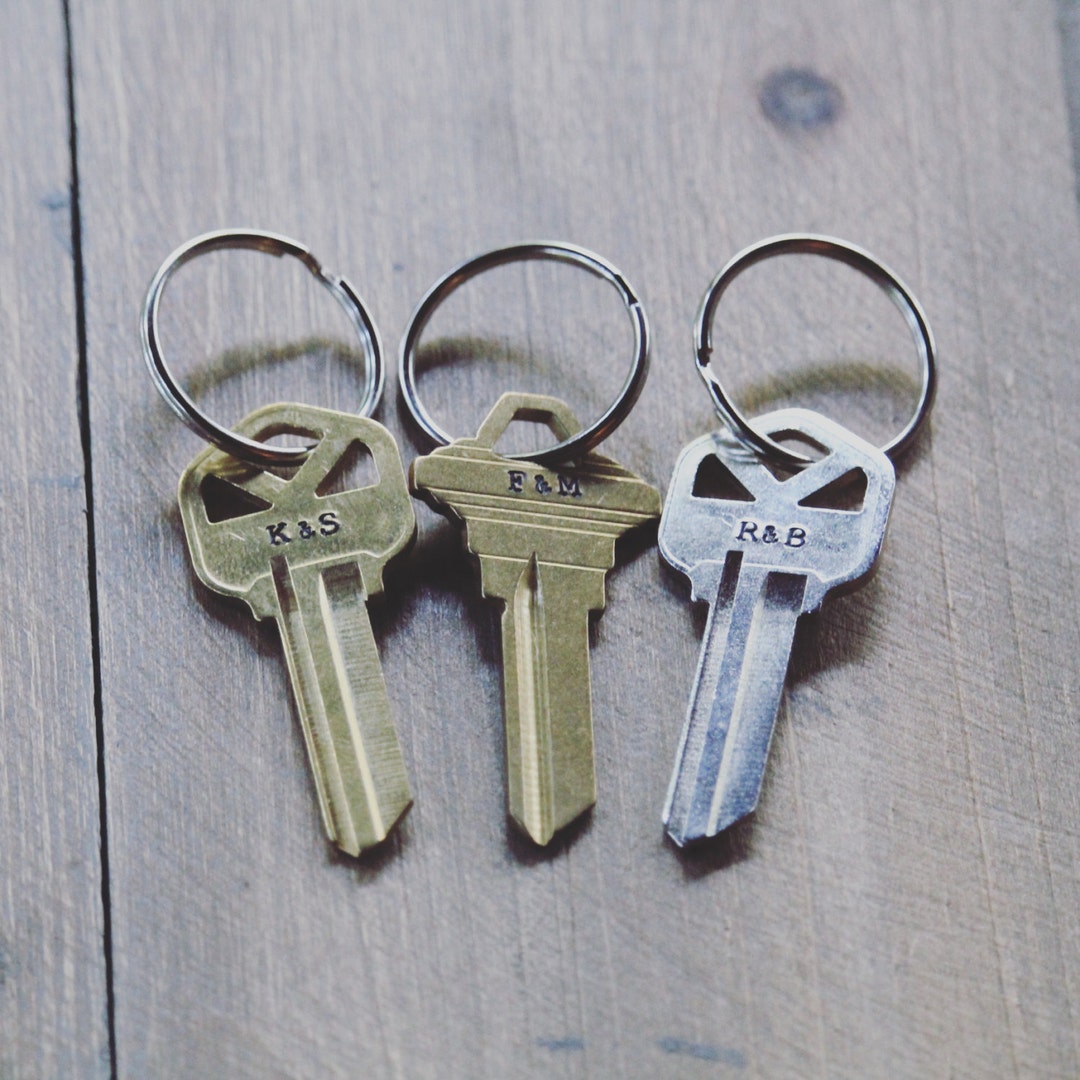 Personalized Key Keychain, Custom Key Blanks, 1st Time Home Buyer Gifts ...