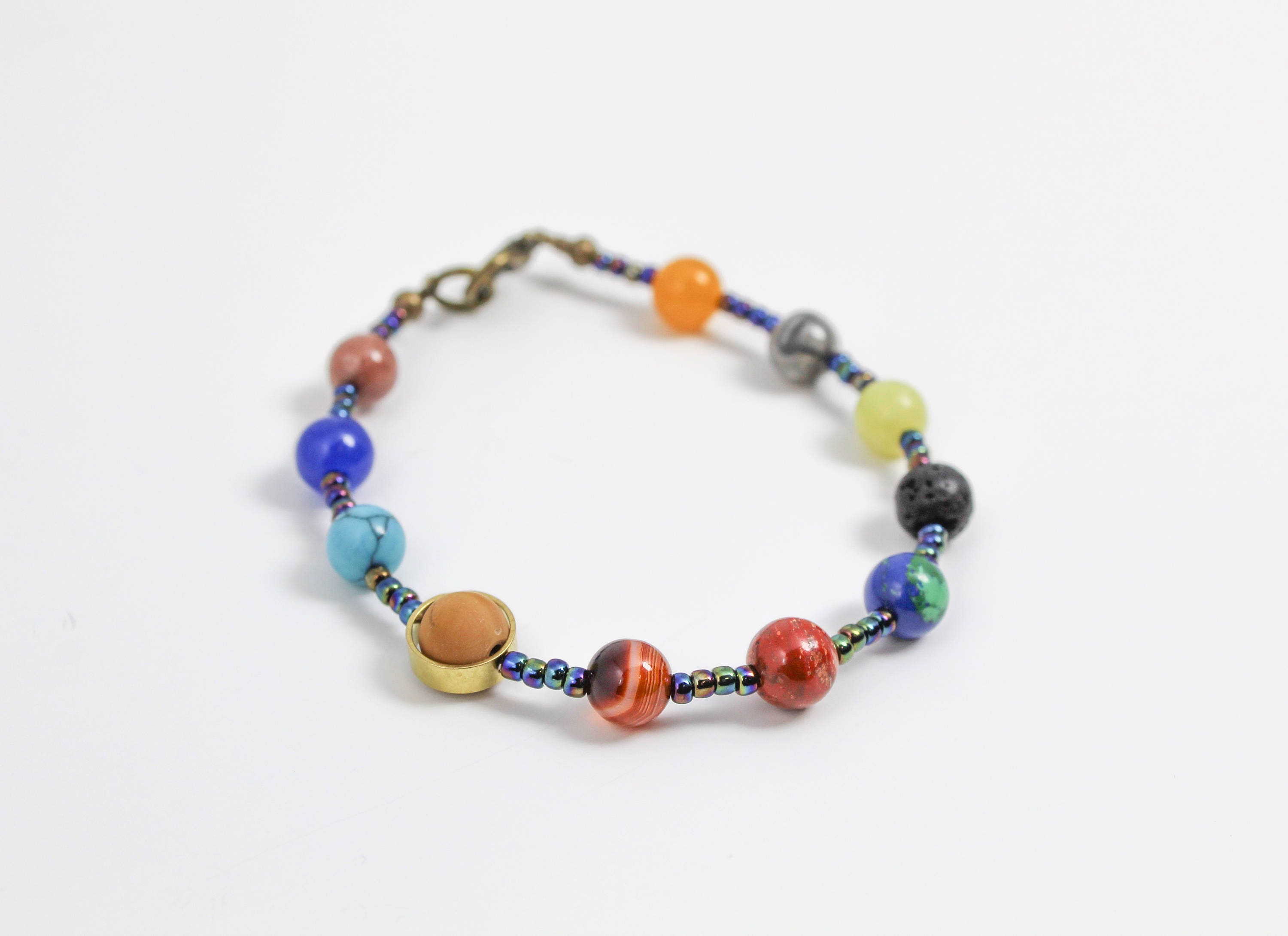 Outer Space Bracelet, Planet Bracelet, Solar System Bracelet, Zodiac ...