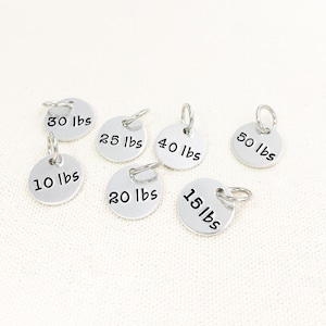 Custom Weight Charms, ,weight Loss Tracker Charms, Weight Loss Journey ...