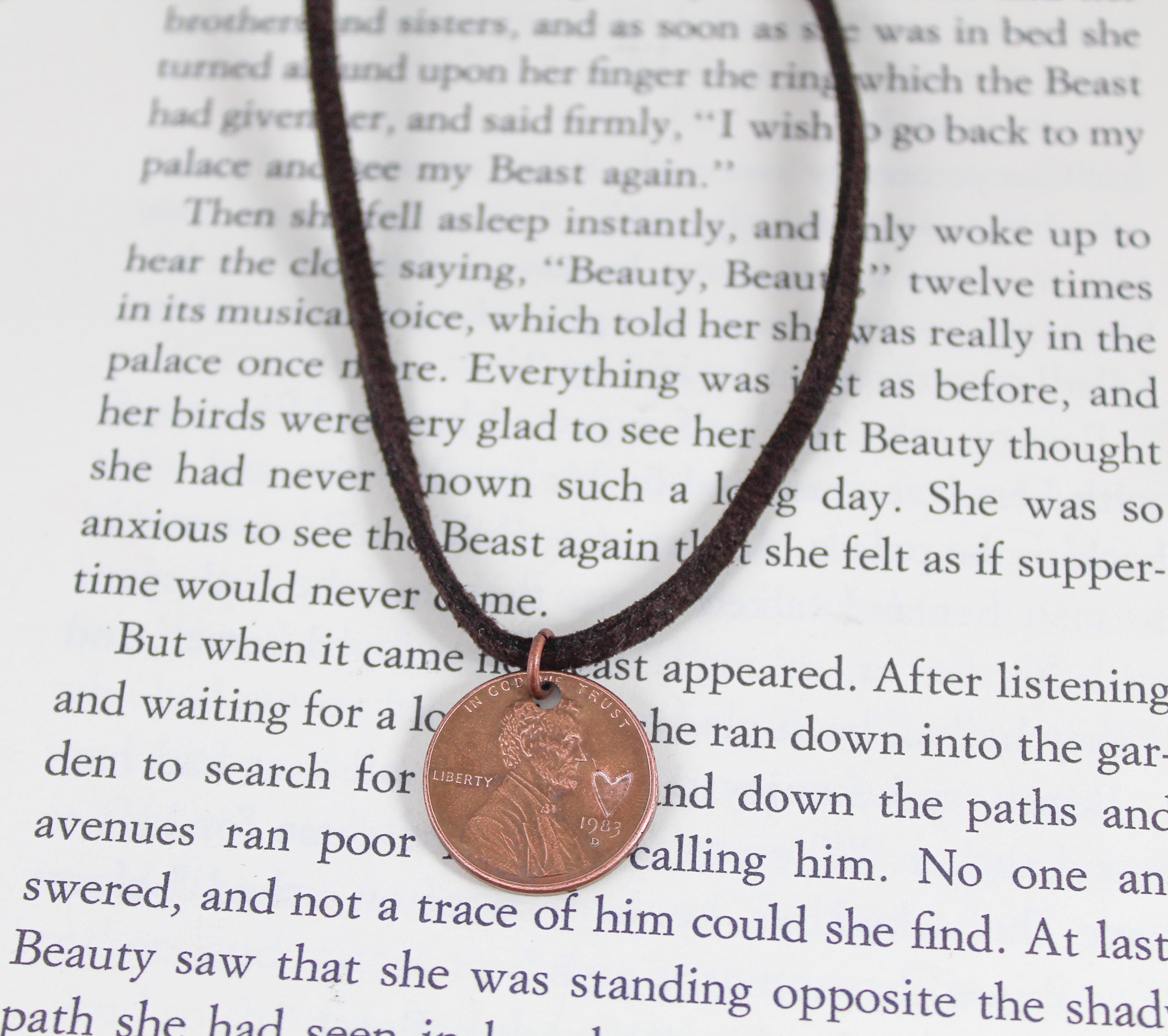 Personalized Penny Necklace Custom Coin Necklace Rustic | Etsy