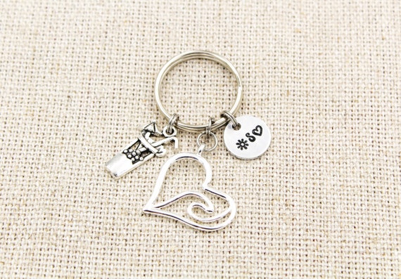 Beach Wave Keychain Beach Lover Gift Ocean Wave Keyring | Etsy