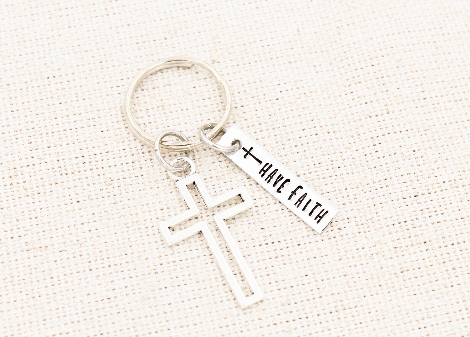 Have Faith Cross Keychain Faith Keyring Inspirational Gift - Etsy
