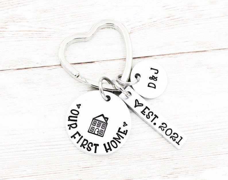 Our First Home Keychain New Homeowners Gift 1st Time | Etsy