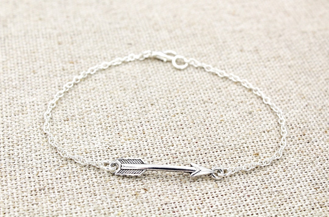 Minimalist Arrow Anklet, Simple Arrow Ankle Bracelet, Follow Your Arrow ...