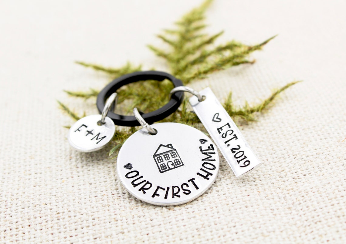 Our First Home Keychain New Homeowners Gift 1st Time | Etsy