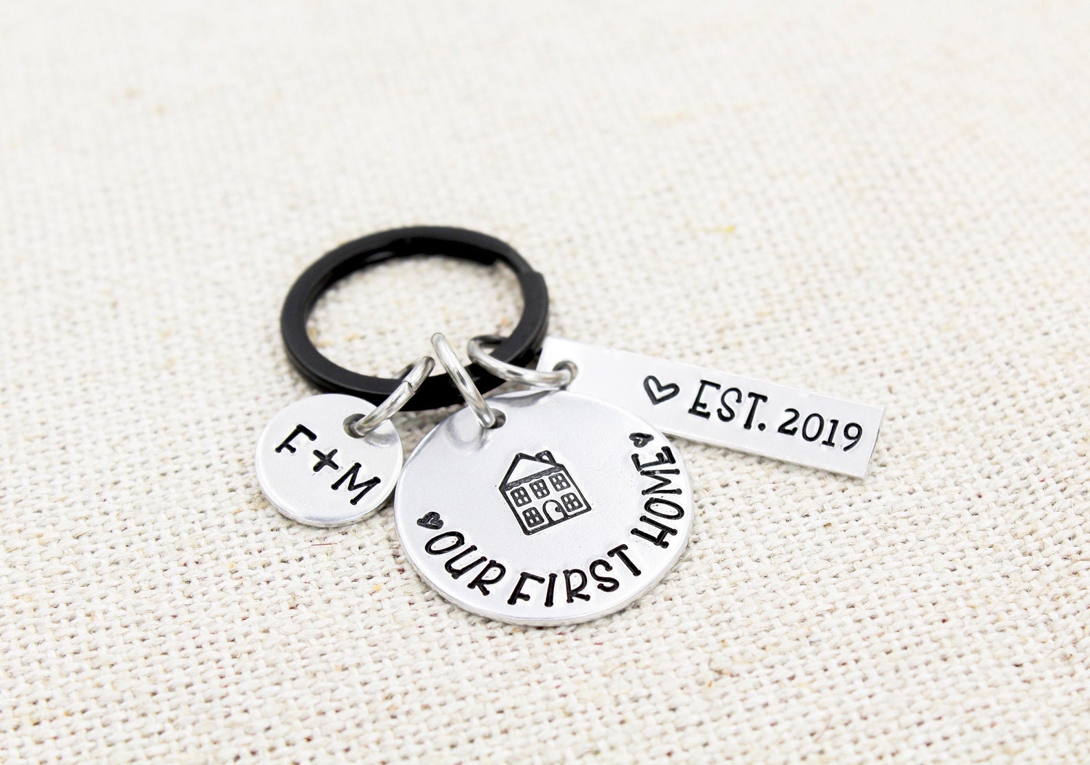 Our First Home Keychain New Homeowners Gift 1st Time | Etsy