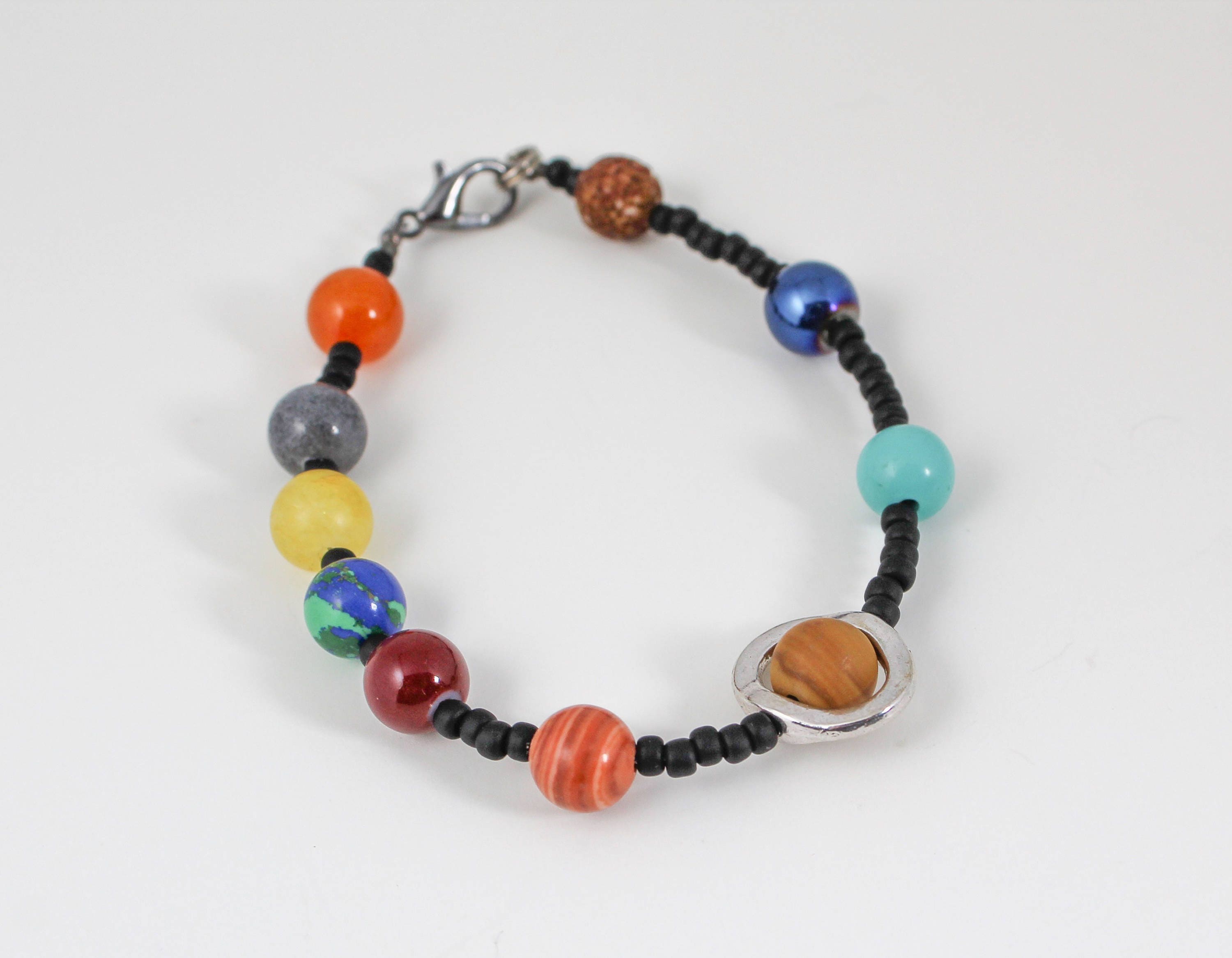 Planets Bracelet Space Bracelet Solar System Bracelet - Etsy