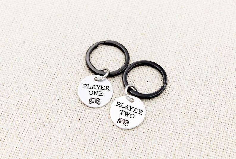Couples Game Player Keychain Set Gamer Couple Keychains Gift | Etsy