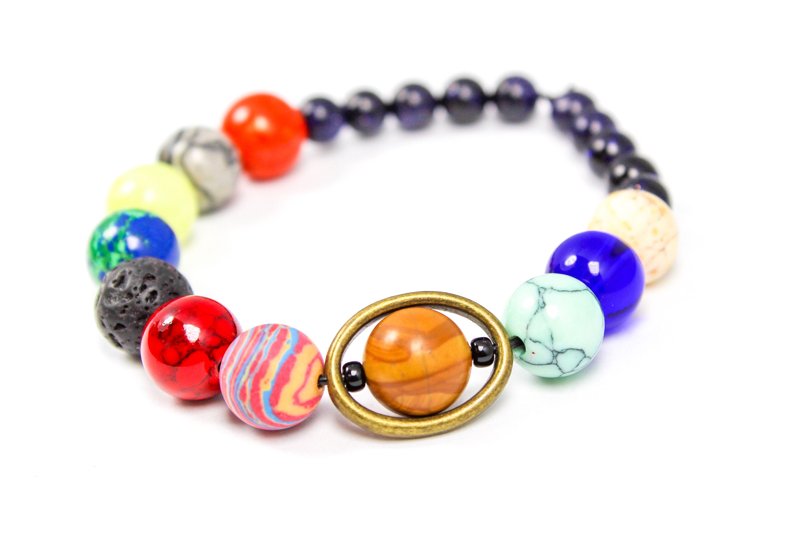Stretchy Planet Bracelet Solar System Bracelet Space | Etsy