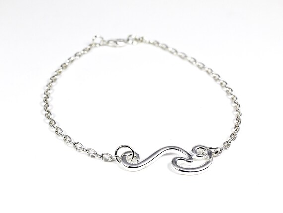 Ocean Wave Anklet Beach Anklet Beach Jewelry Beach Wave | Etsy