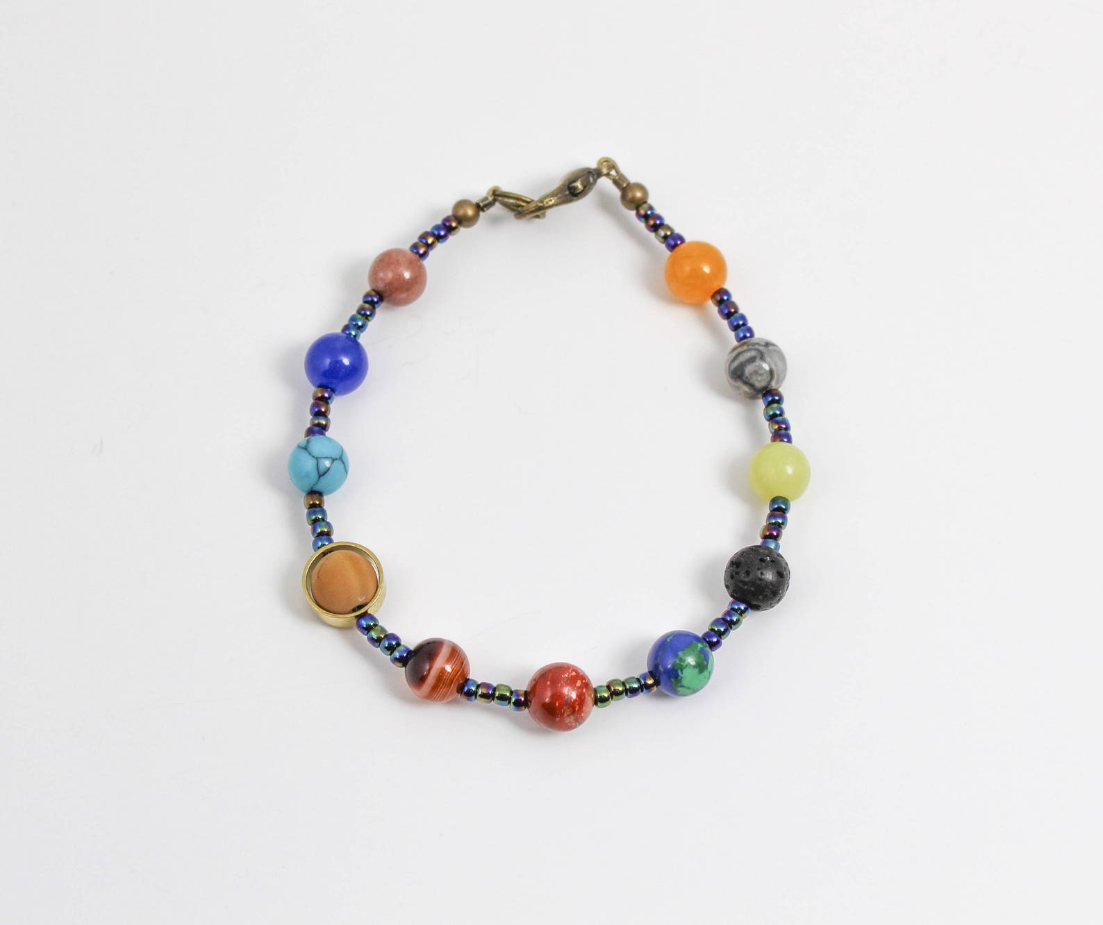 Outer Space Bracelet, Planet Bracelet, Solar System Bracelet, Zodiac ...