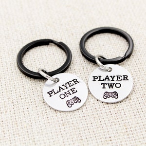 Couples Game Player Keychain Set, Gamer Couple Keychains, Gift for ...