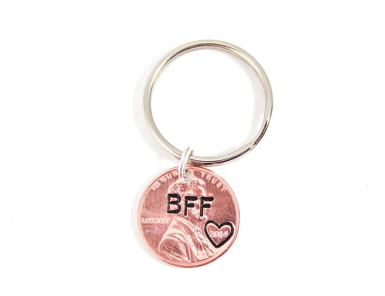 Best Friend Keychain BFF Keychain Friend Gift Friendship - Etsy
