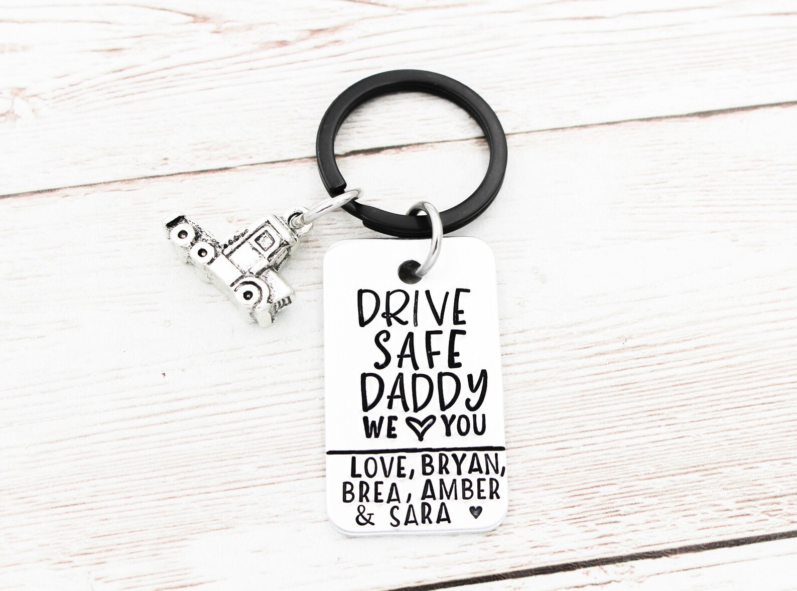 Drive Safe Daddy Keychain Truck Driver Gift Truck Driver Dad | Etsy