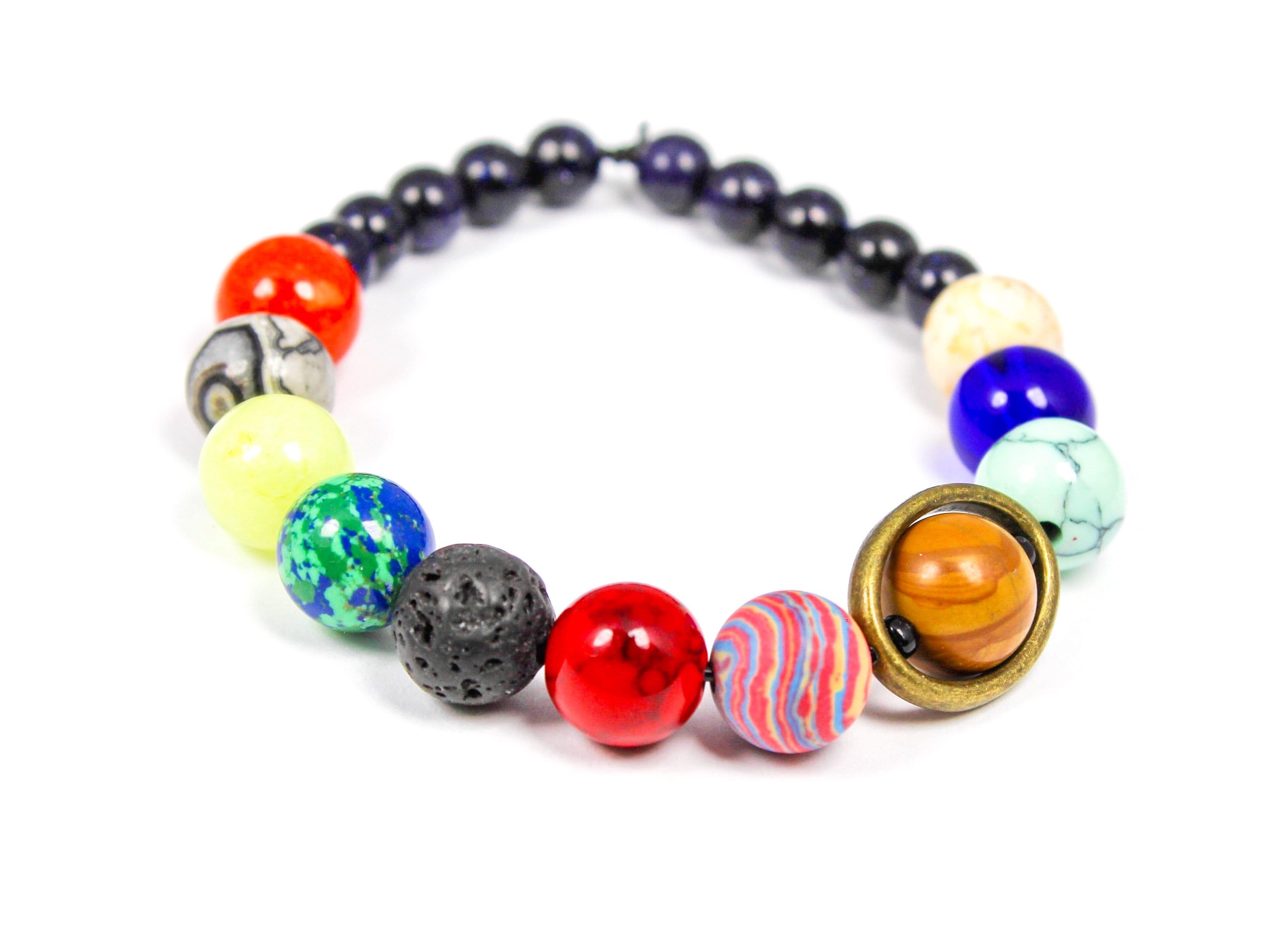 Stretchy Planet Bracelet Solar System Bracelet Space | Etsy