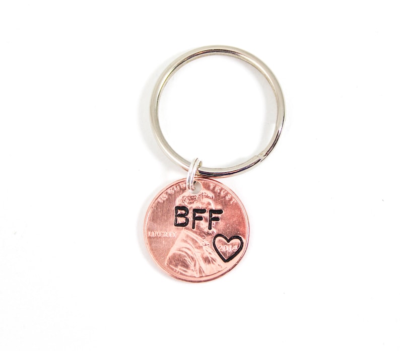 Best Friend Keychain BFF Keychain Friend Gift Friendship - Etsy