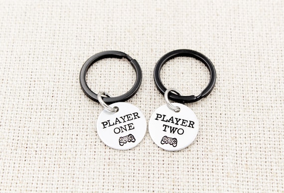 Couples Game Player Keychain Set Gamer Couple Keychains Gift | Etsy