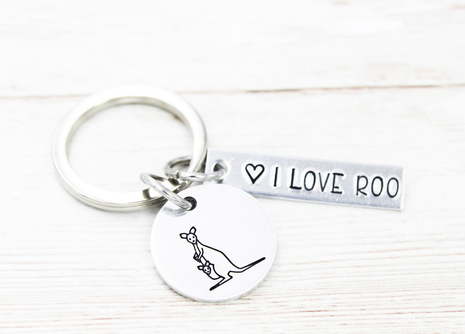 Kangaroo Keychain, Animal Pun Keyring, Gift for Mother, Daughter Gifts ...