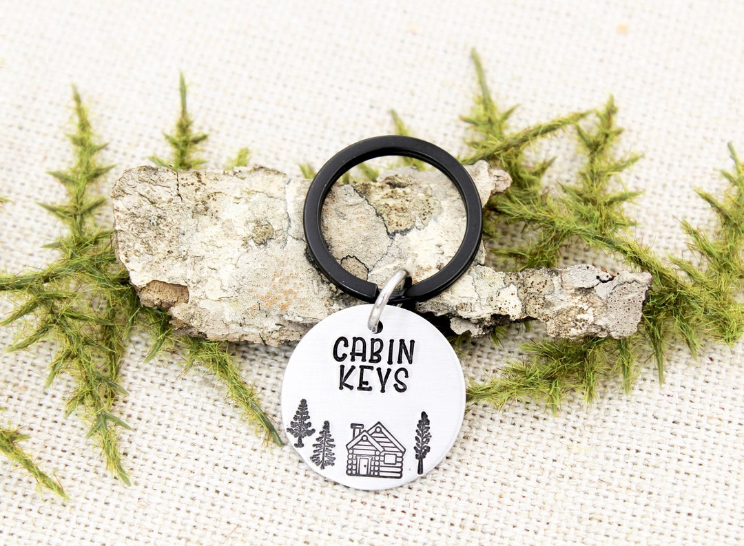 Cabin Keys Keychain, Cabin Keyring, Cabin Rental Key Chain, Mountain ...