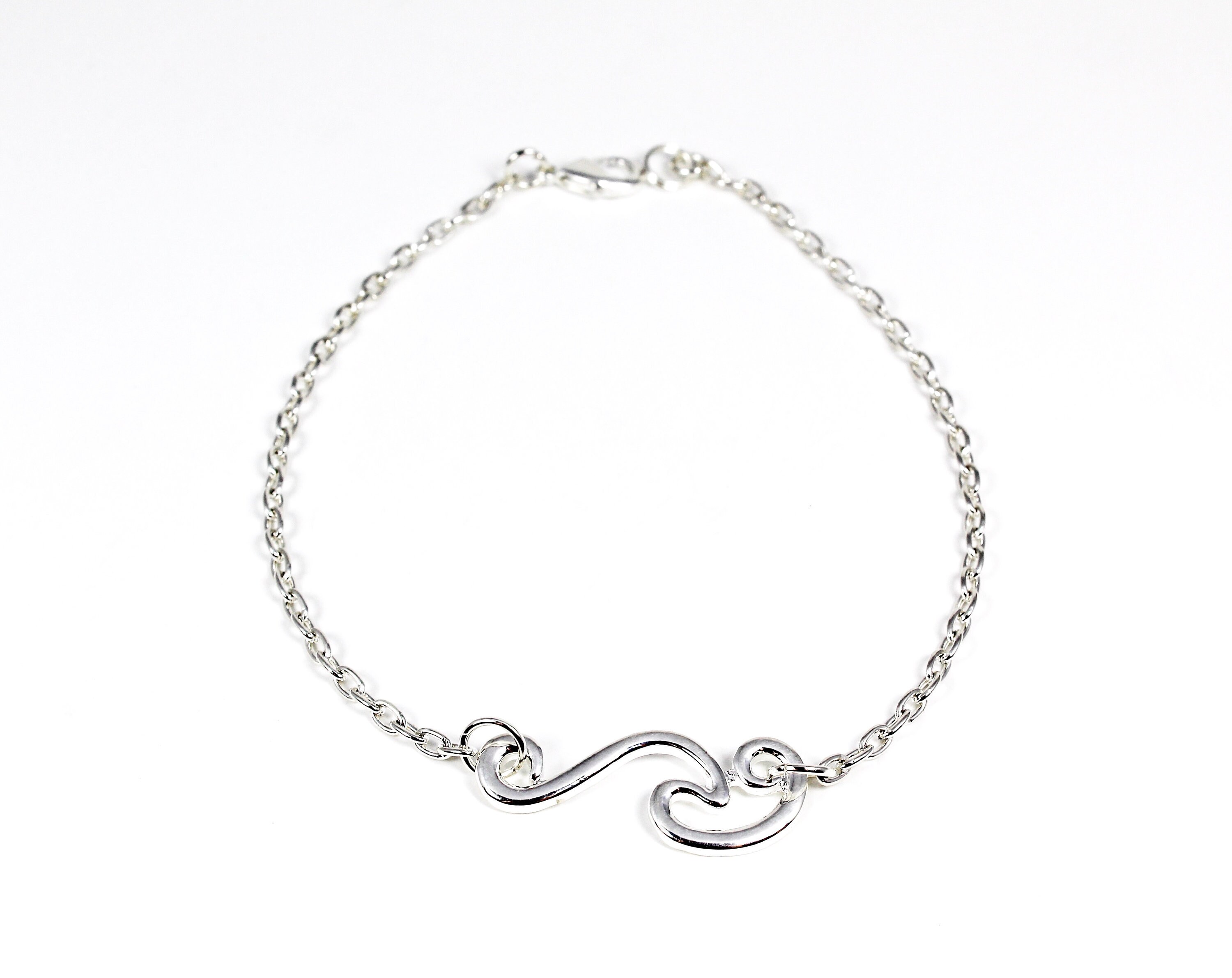 Ocean Wave Anklet Beach Anklet Beach Jewelry Beach Wave | Etsy