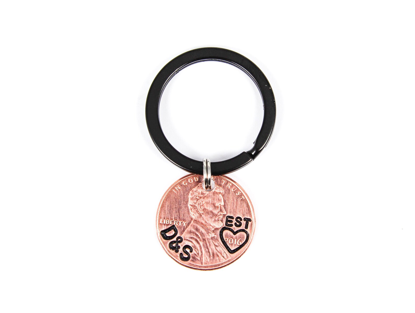 Couples Penny Keychain Couples Keychain Husband Gift Idea | Etsy