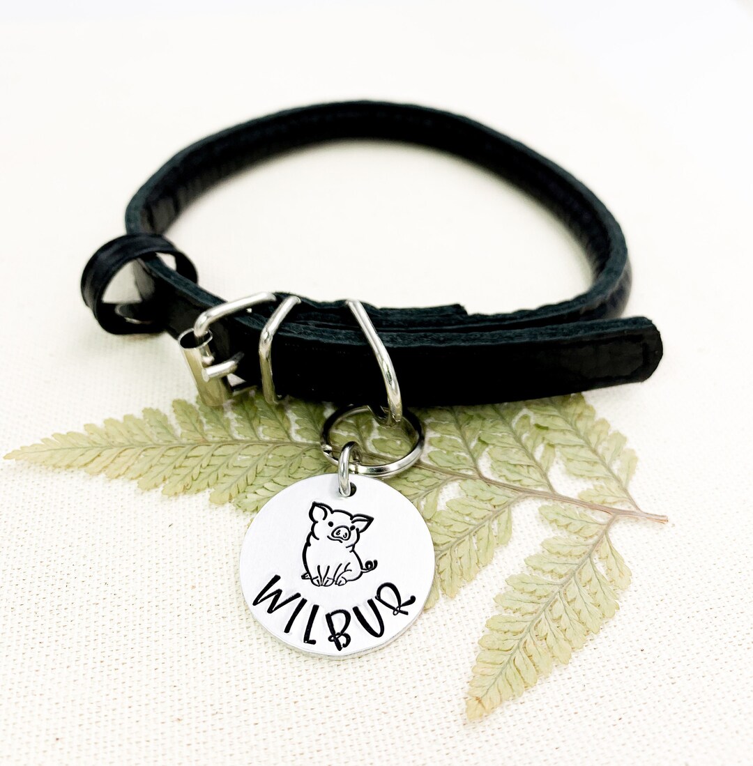 Custom Pig Pet ID Tag, Pig Dog Name Tag, Cute Pet Name Tag Charms ...