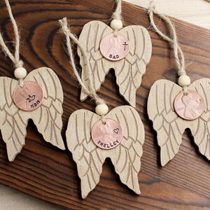 Penny From Heaven Angel Wing Ornament, Personalized Memorial Ornament ...