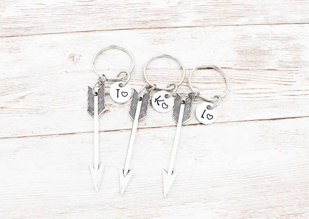 Friendship Arrow Keychains, Best Friend Gift, Bridesmaid Favors, Arrow ...