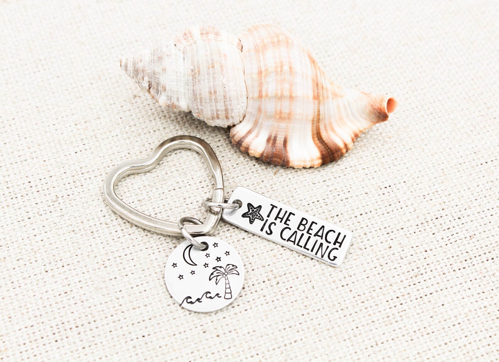 The Beach is Calling Keychain, Beach Keyring, Beach Lover Gift, Beach ...