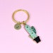 Dainty Cactus Keychain, Initial Keychain, Cactus Keyring, Cacti ...