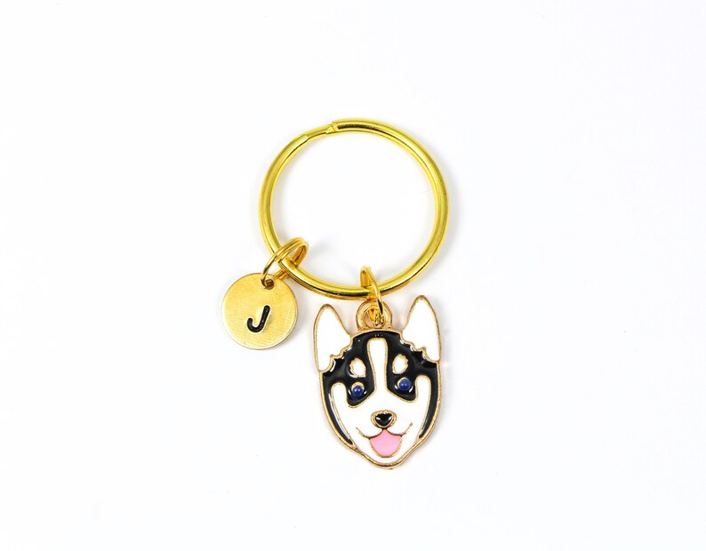 Siberian Husky Keychain, Husky Gift, Husky Mom, Dog Keychain, Dog ...