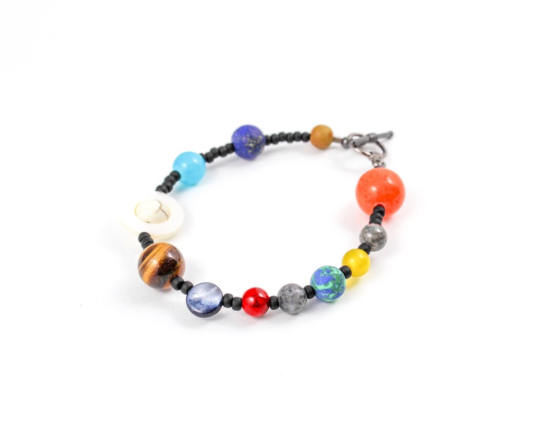 Planets Bracelet, Solar System Bracelet, Galaxy Bracelet, Outer Space ...