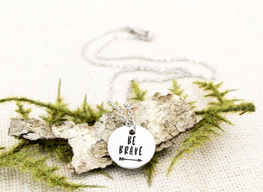Be Brave Necklace, Inspirational Necklace, Follow Your Arrow, Inspiring ...