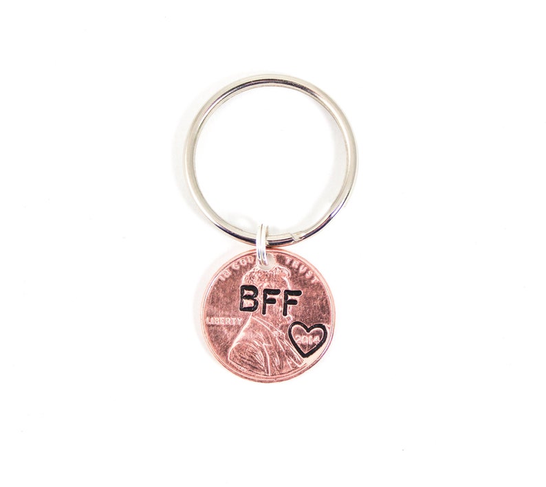 Best Friend Keychain BFF Keychain Friend Gift Friendship - Etsy