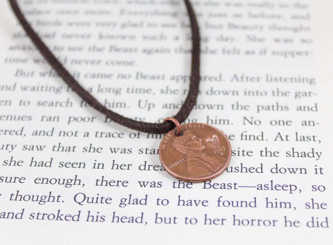 Personalized Penny Necklace, Custom Coin Necklace, Rustic Necklaces ...