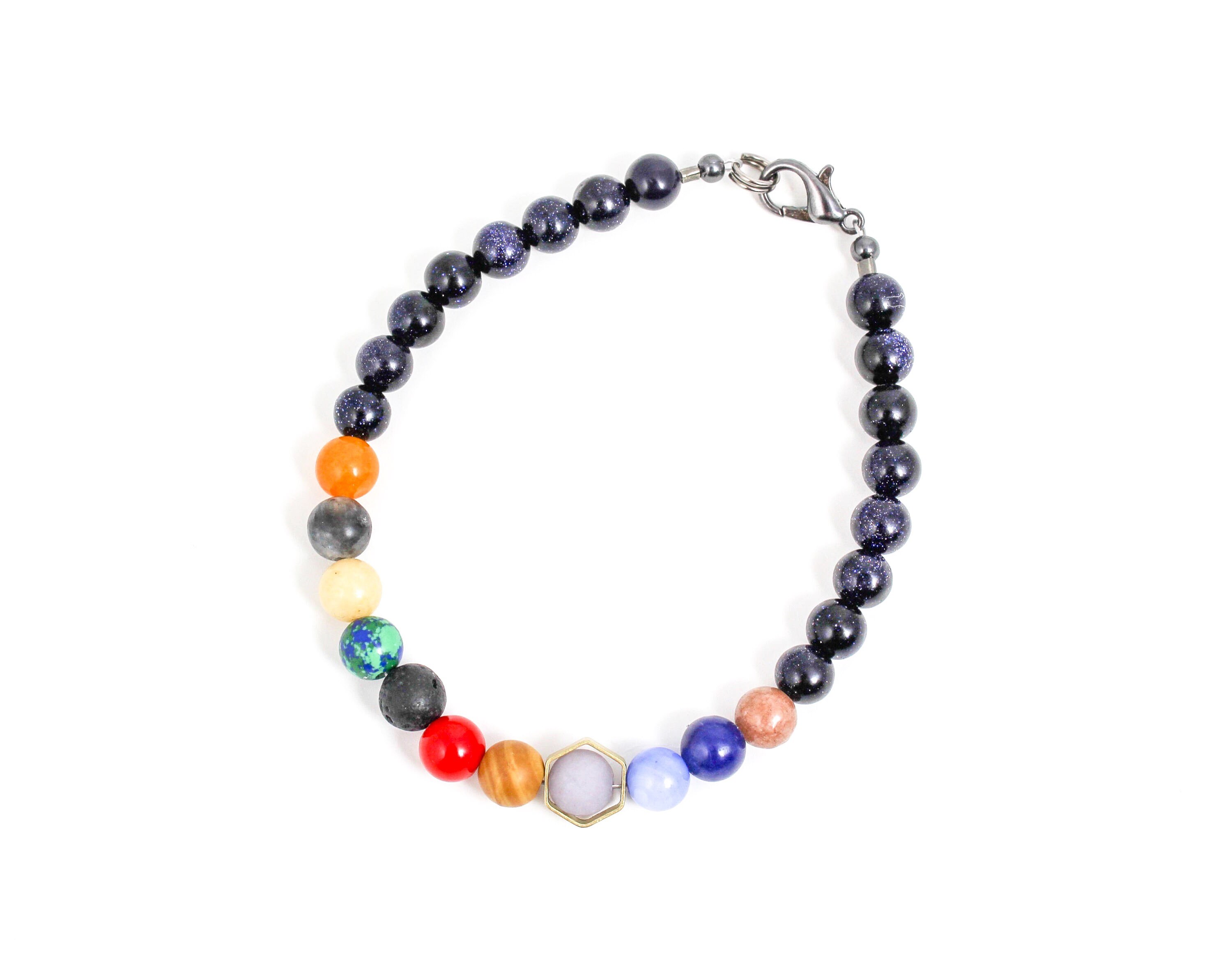 Galaxy Bracelet Solar System Bracelet Planet Bracelet Night | Etsy