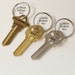 Personalized Key Keychain, Custom Key Blanks, 1st Time Home Buyer Gifts ...
