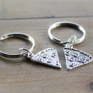 Pizza Slice Keychain, Friendship Keychains, Best Friend Keyring, BFF ...