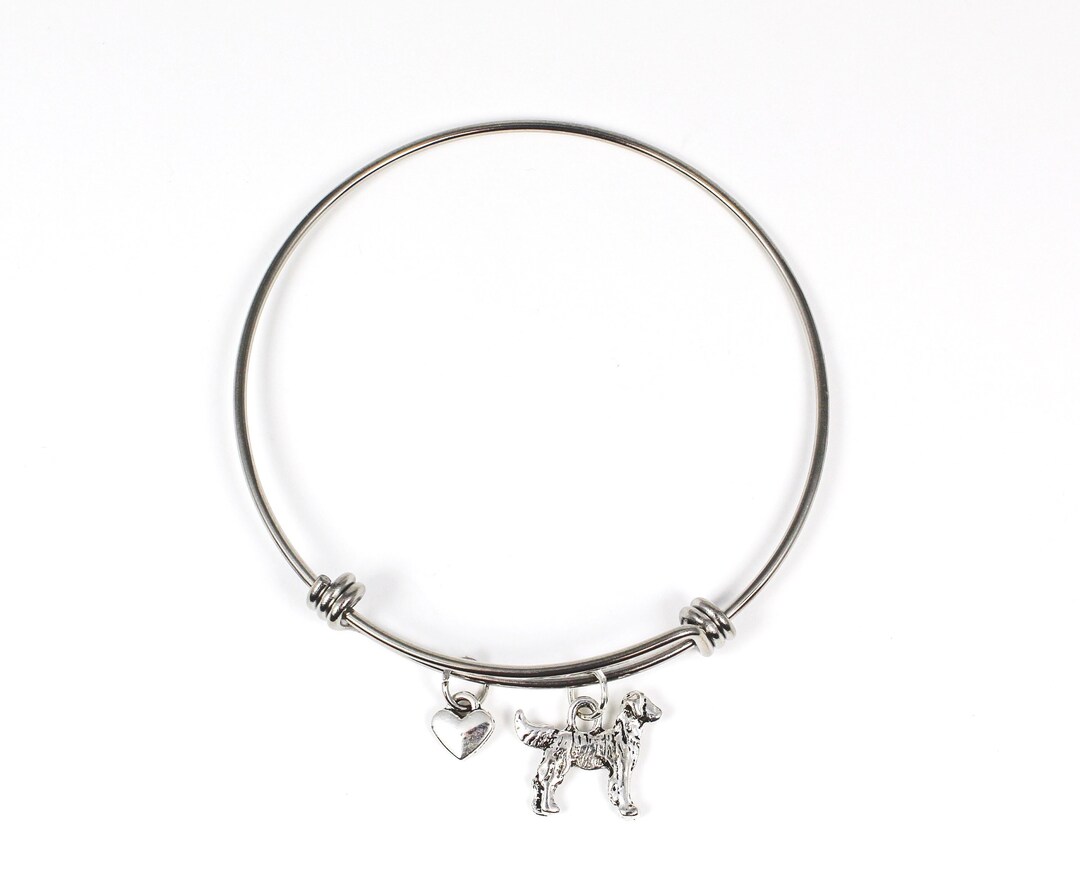 Golden Retriever Bangle, Dog Breed Bracelet, Dog Mom Gift, Dog Lover ...
