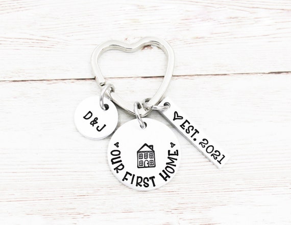 Our First Home Keychain New Homeowners Gift 1st Time | Etsy