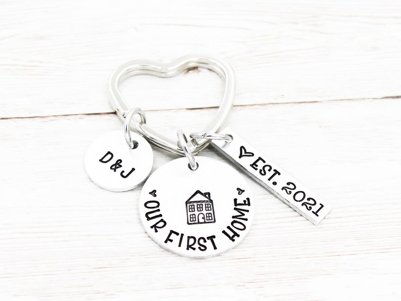 Our First Home Keychain New Homeowners Gift 1st Time | Etsy
