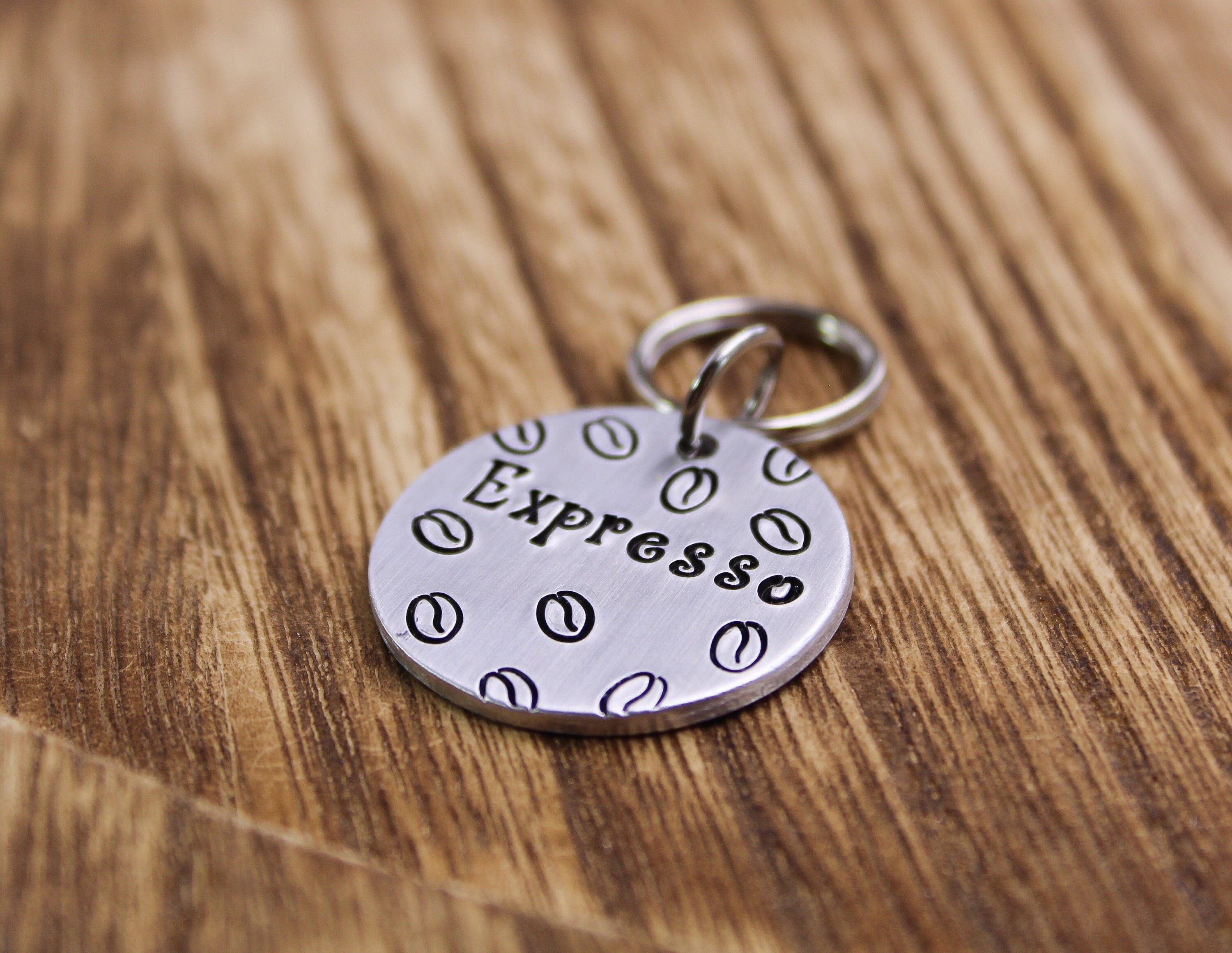 Custom Coffee Bean Pet Tag, Expresso Dog ID Tag, Mocha Dog Name Tags ...
